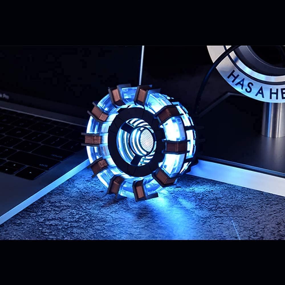 1:1 Arc Reactor MK1 Heart Model LED Light Vibration Sensing Control US ...